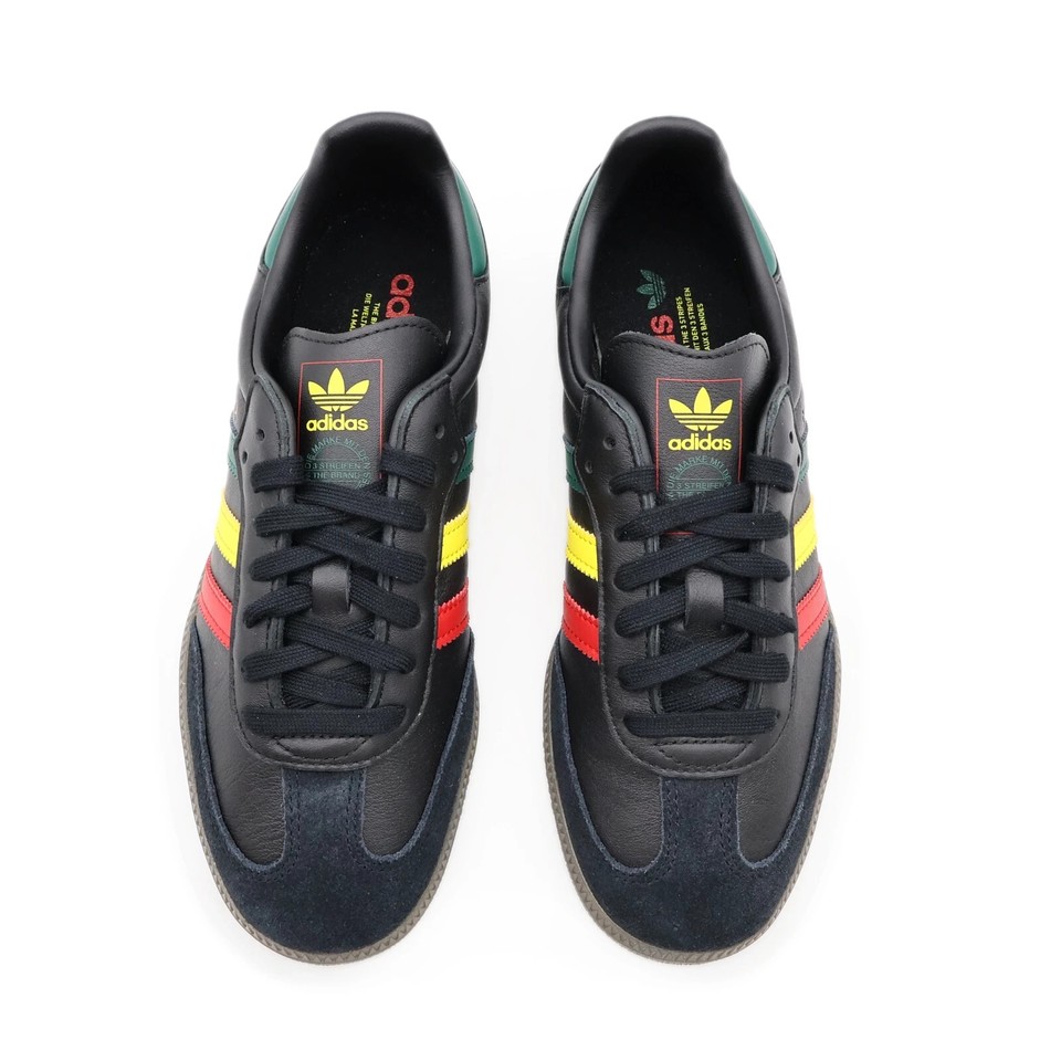 IH3119 adidas Originals Samba OG Rasta Core Black Green Yellow Red (Men ...