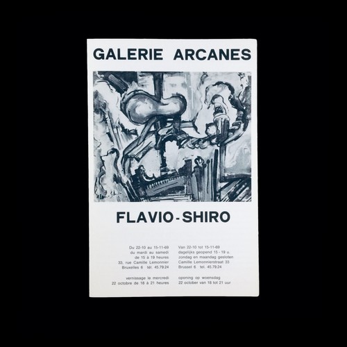 FLAVIO-SHIRO . GALERIE ARCANES . 1969 [PLAQUETTE D'EXPOSITION, ART ...