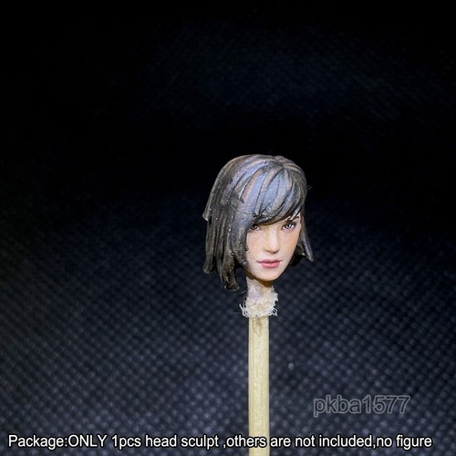 Premium 1/18 Short Hair Tifa Lockhart Head Sculpt Girl Head For 3.75 ...