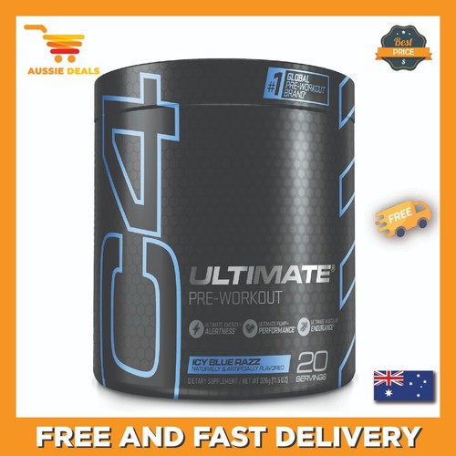 C4 Ultimate shred Pre workout Icy Blue Razz 20 Servings, weight Loss ...