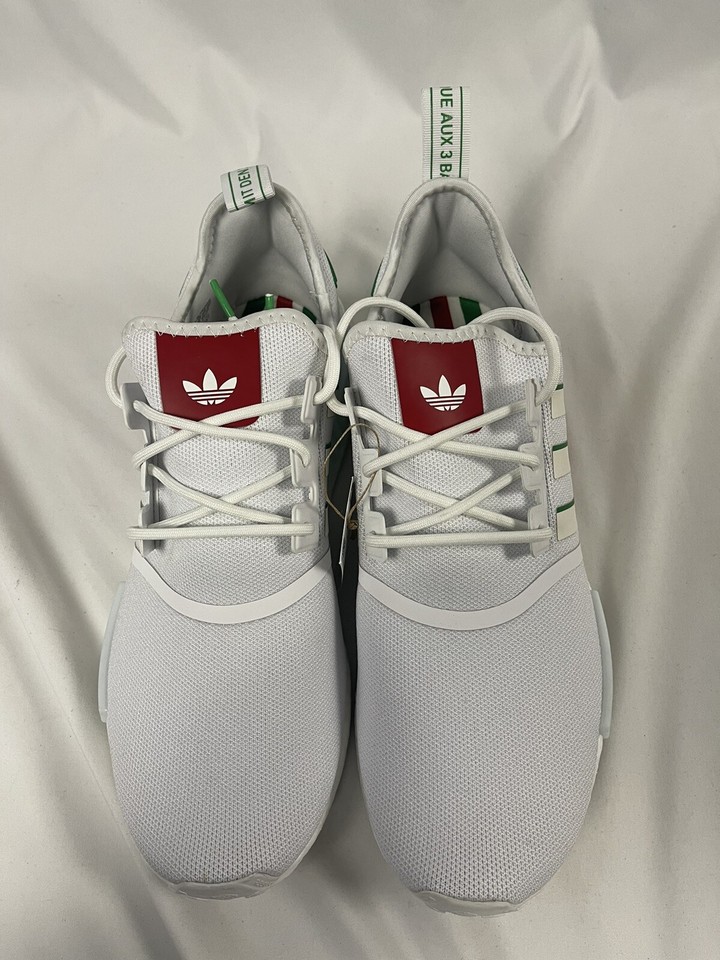 Adidas Originals NMD_R1 Mexico HQ1434 White Green Red Comfort Mens Size ...