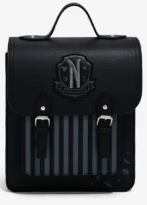 Wednesday Addams Nevermore Academy Mini Backpack Bag Purse The Addams ...