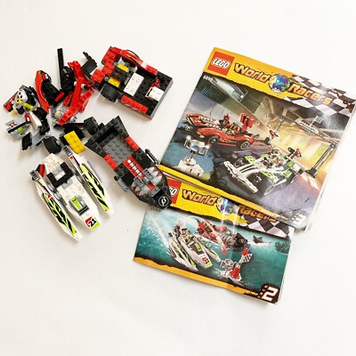 Lego World Racers 8898 8897 Wreckage Road Jagged Jaw Reef World Racer ...