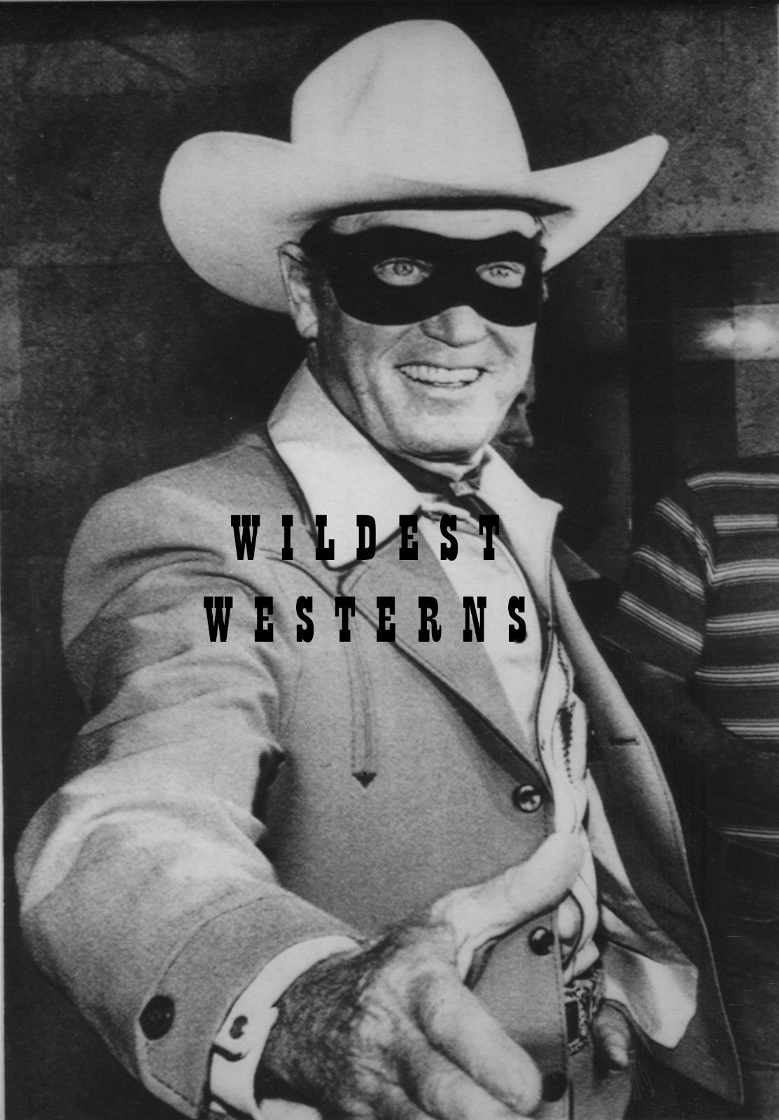 CLAYTON MOORE Photo THE LONE RANGER wearing his mask RARE CANDID | eBay
