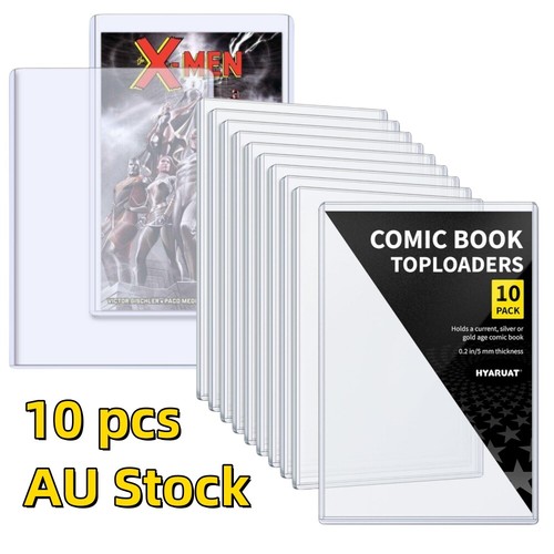 10 Pack Comic Book Top Loaders Protector Hard Case Sleeve Clear ...