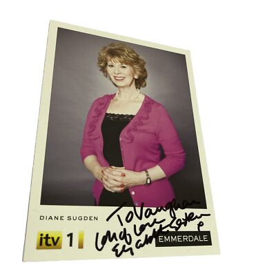 Elizabeth Estensen Official Emmerdale Autographed Photograph - Diane ...