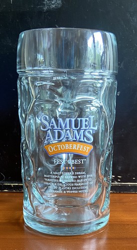Samuel Adams Octoberfest Dimpled Mug "Fest With the Best" 0.5L Heavy ...