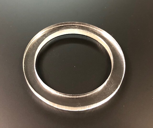 Clear Acrylic Washers - 3mm thick - Sizes 10mm to 50mm diameter - Packs ...