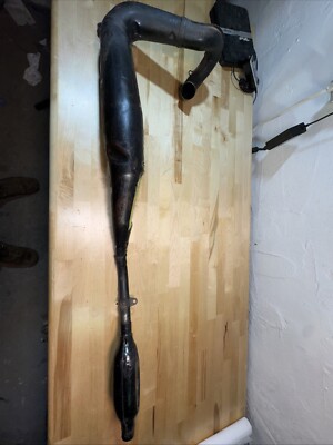 1977 Suzuki PE 250 Exhaust Pipe Muffler Expansion Chamber Muffler ...