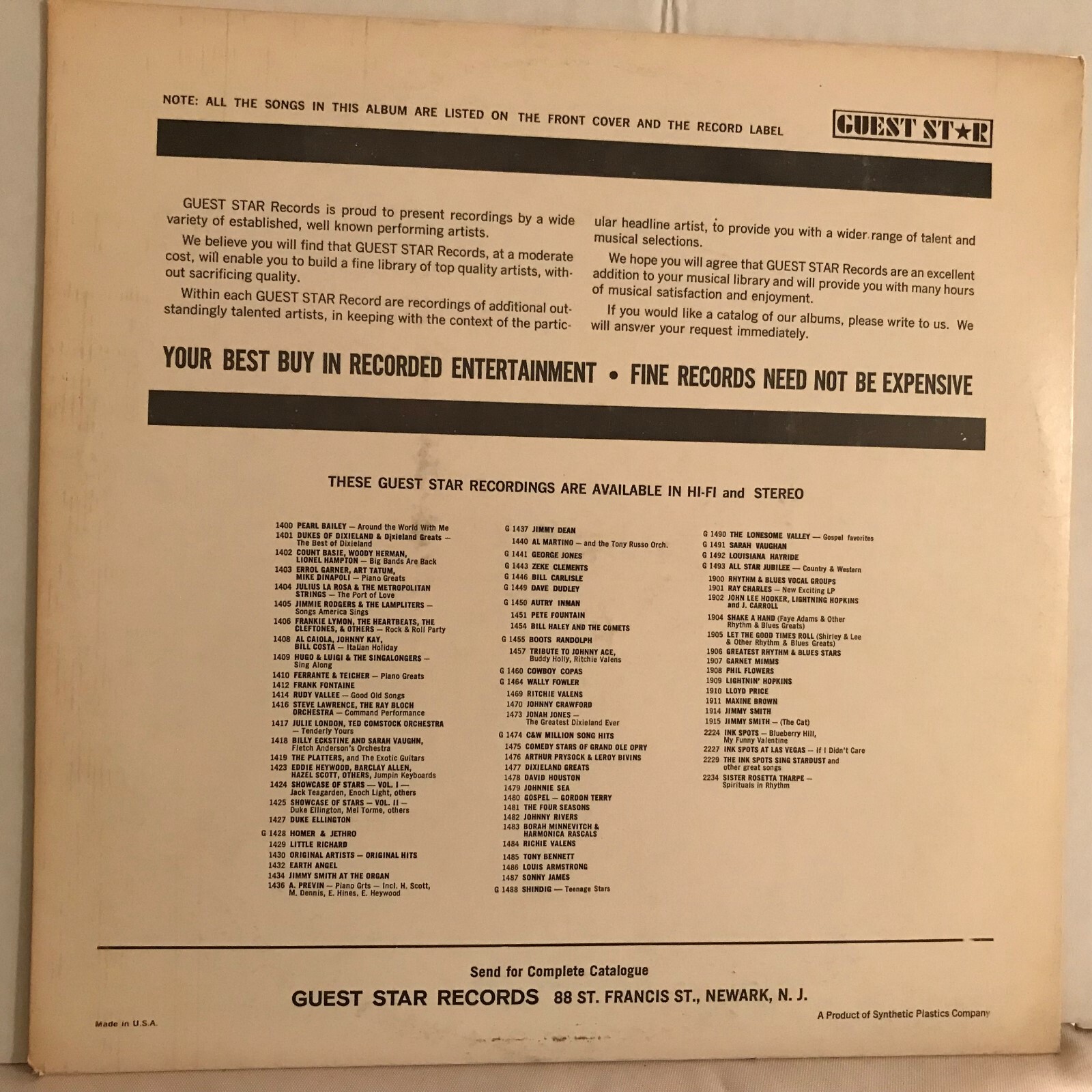 SARAH VAUGHAN LP ALSO FEATURING MARTHA DILARD | eBay