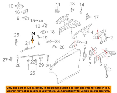 BMW OEM 09-16 Z4 Radiator Core Support-Outer Brace Mount Bolt ...