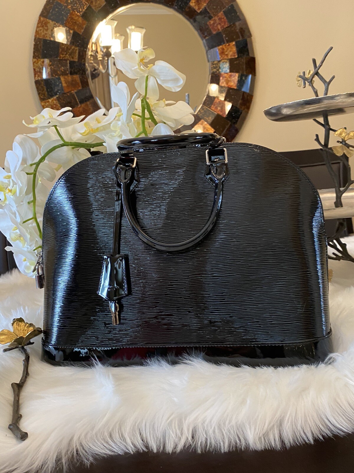 Louis Vuitton Alma Electric Epi Leather Handbag MM( … - Gem