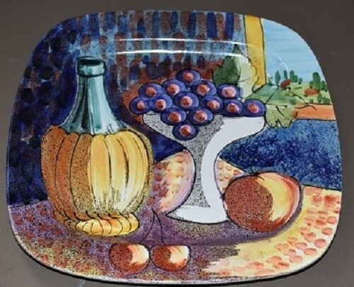 Stunning Bold CIAO ITALYA by BELLINI - ITALY 16'x16" Ceramic Serving ...