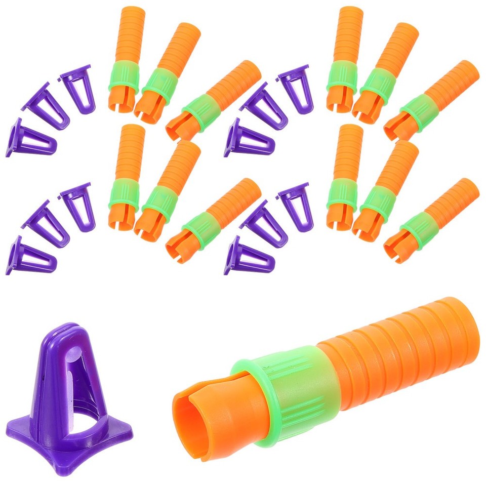 20 Pcs Pencil Extenders Crayon Extension Holder Cap Colored Chalk ...