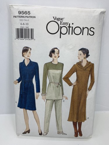 Vogue 9565 Misses Dress Tunic Pants Sewing Pattern Size 6-10 *Uncut* | eBay