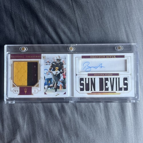 2020 National Treasures Collegiate Brandon Aiyuk Rookie Auto Patch ...