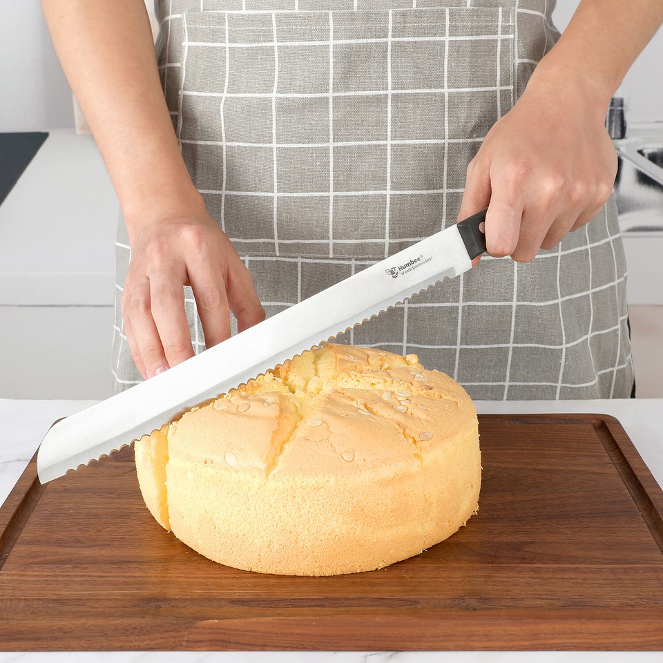 Humbee Chef, Stainless Steel Serrated Bread Knives 8/10/12 inch | eBay