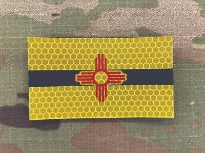 New Mexico Reflective Full Color 3M SolasX Patch 3.5"X2" W/VELCRO ...