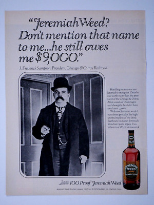 J Frederick Sampson Jeremiah Weed Vintage 1980 Original Print Ad | eBay