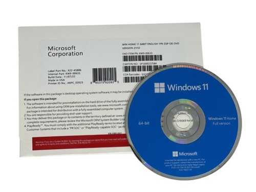 Microsoft Windows 11 System Builder DVD (KW9-00633) 889842905274 | eBay UK