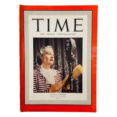 VTG Time Magazine June 12 1939 Vol 33 No. 24 Journalist Dorothy ...