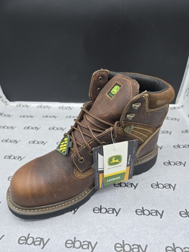 John Deerre By Dan Post Men's 6" Farm Work Boots, Size: 12, Waterproof ...
