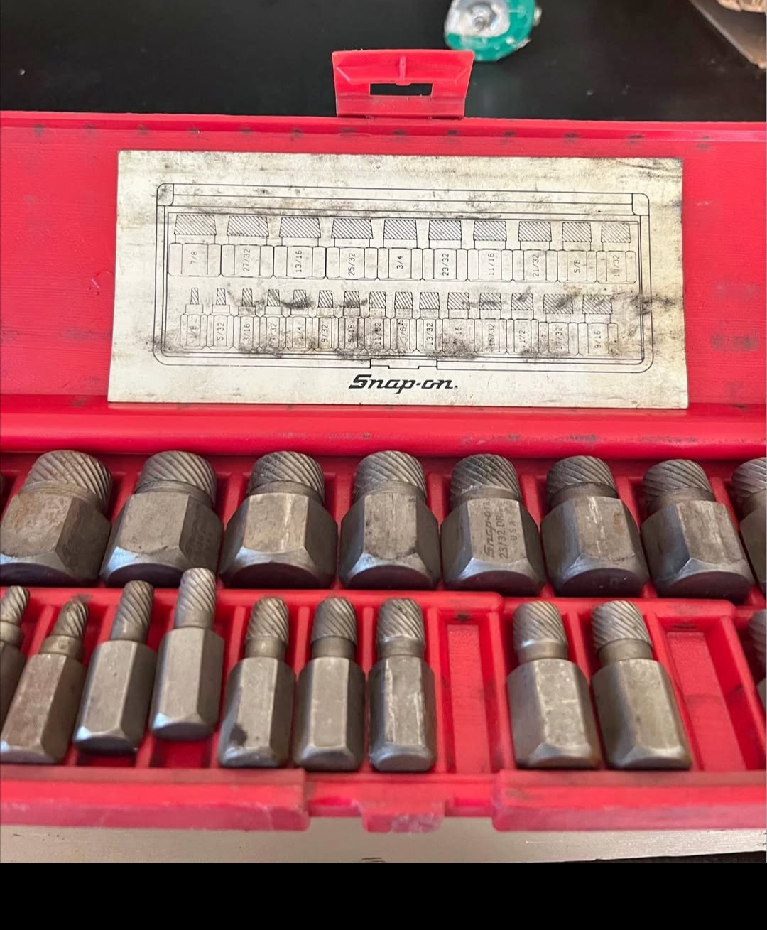 SNAP-ON TOOLS 25 PIECE SCREW EXTRACTOR SET REX25A USA | eBay