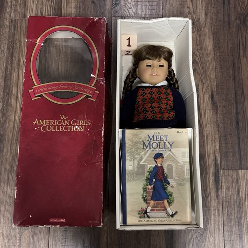 VTG American Girl Doll Molly McIntire Meet Outfit 1986 Pleasant Co ...