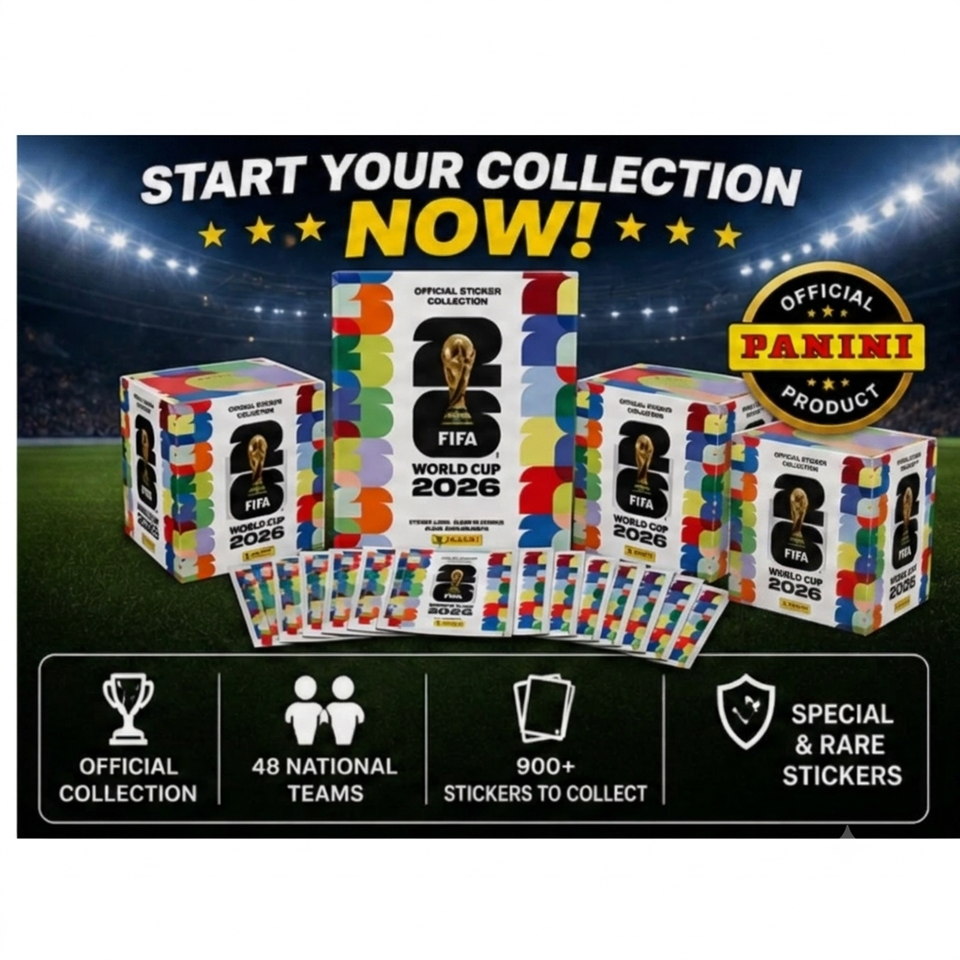 Panini FIFA World Cup 2026 Hardcover Album + 3 Boxes (150 Packs) 1050 ...