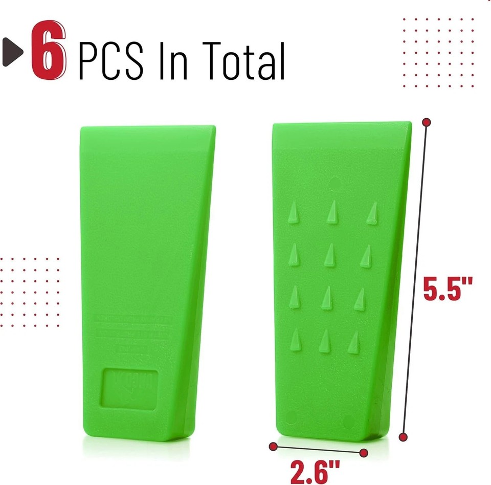 6 Pack Tree Felling Wedges Wedges 5.5", 8" & 10", Logging Felling ...