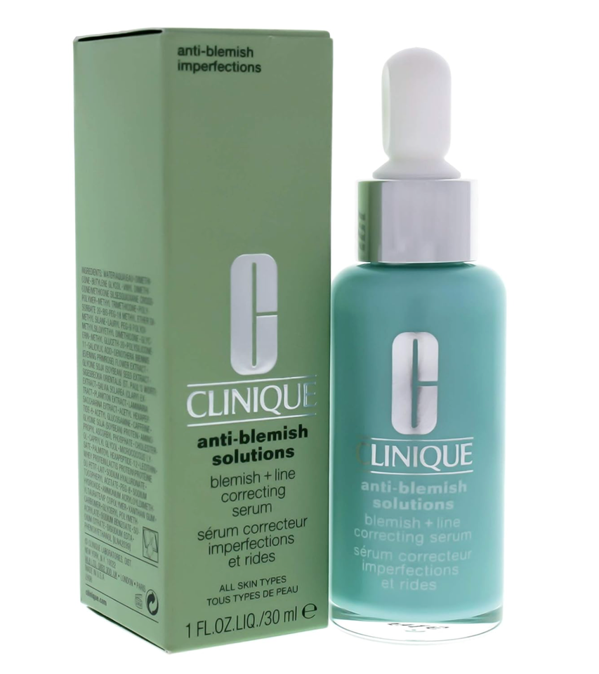 Clinique Acne Solutions Acne + Line Correcting Face Serum Salicylic ...