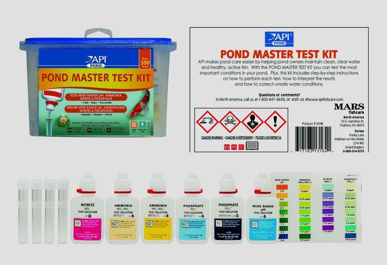 API Pond Master Liquid Test Kit 164M | eBay