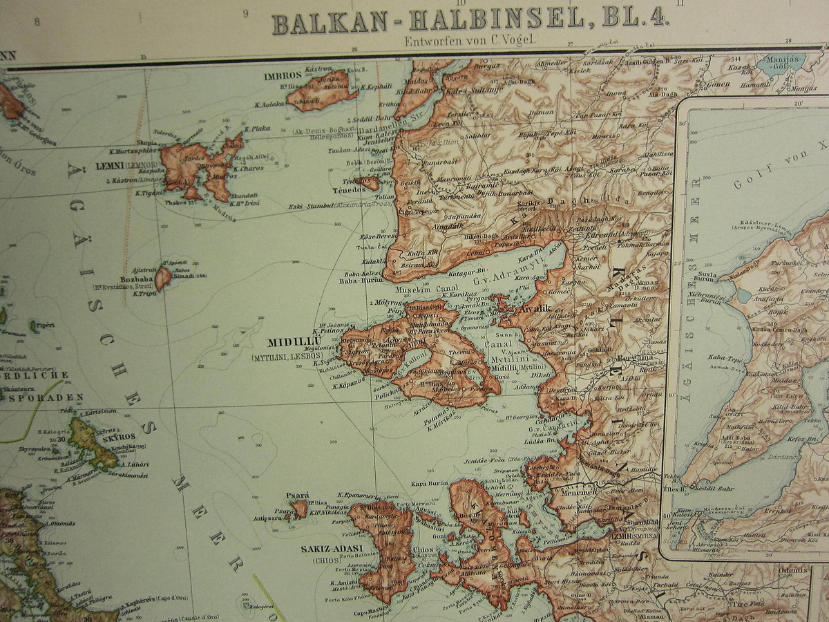 Bosporus And Dardanelles Map Bosporus | Memoires Van Een Sparks