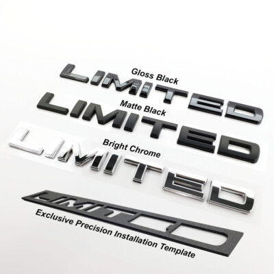 Fits Dodge Chrysler Ram Gloss Black Limited Nameplate Emblem Badge ...