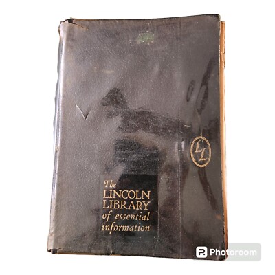 Lincoln Library of Essential Information 1965 book Frontier Press ...