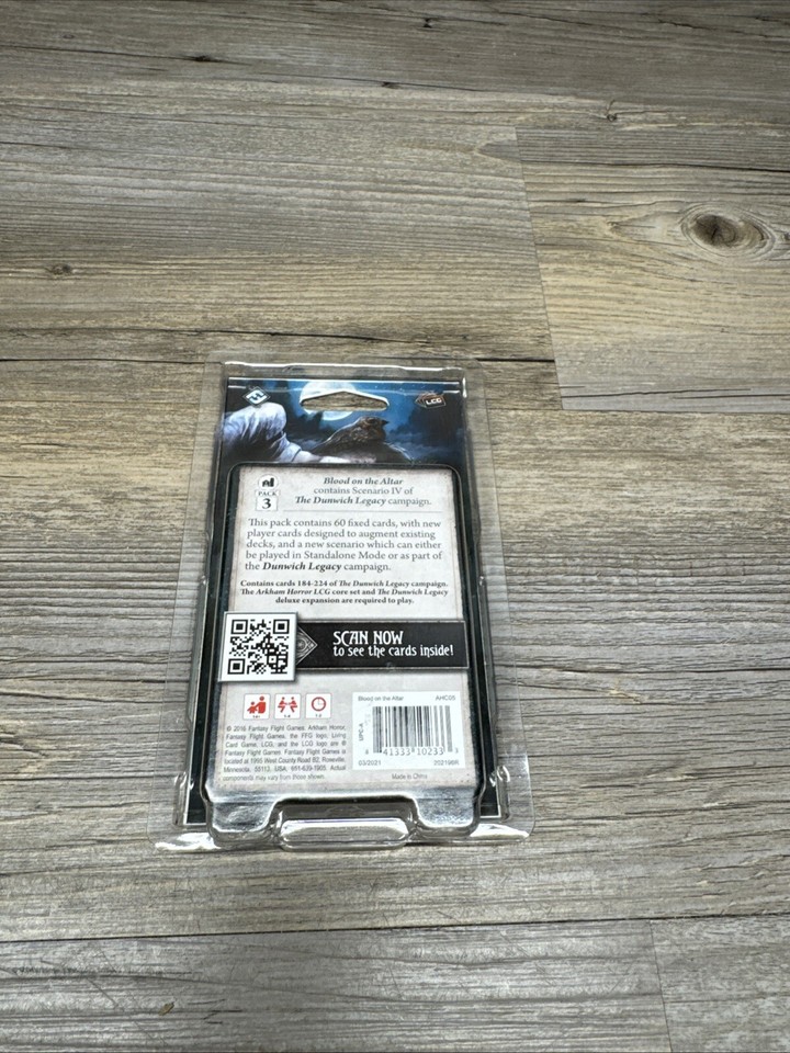 Arkham Horror LCG: Blood on the Altar Mythos Pack | eBay