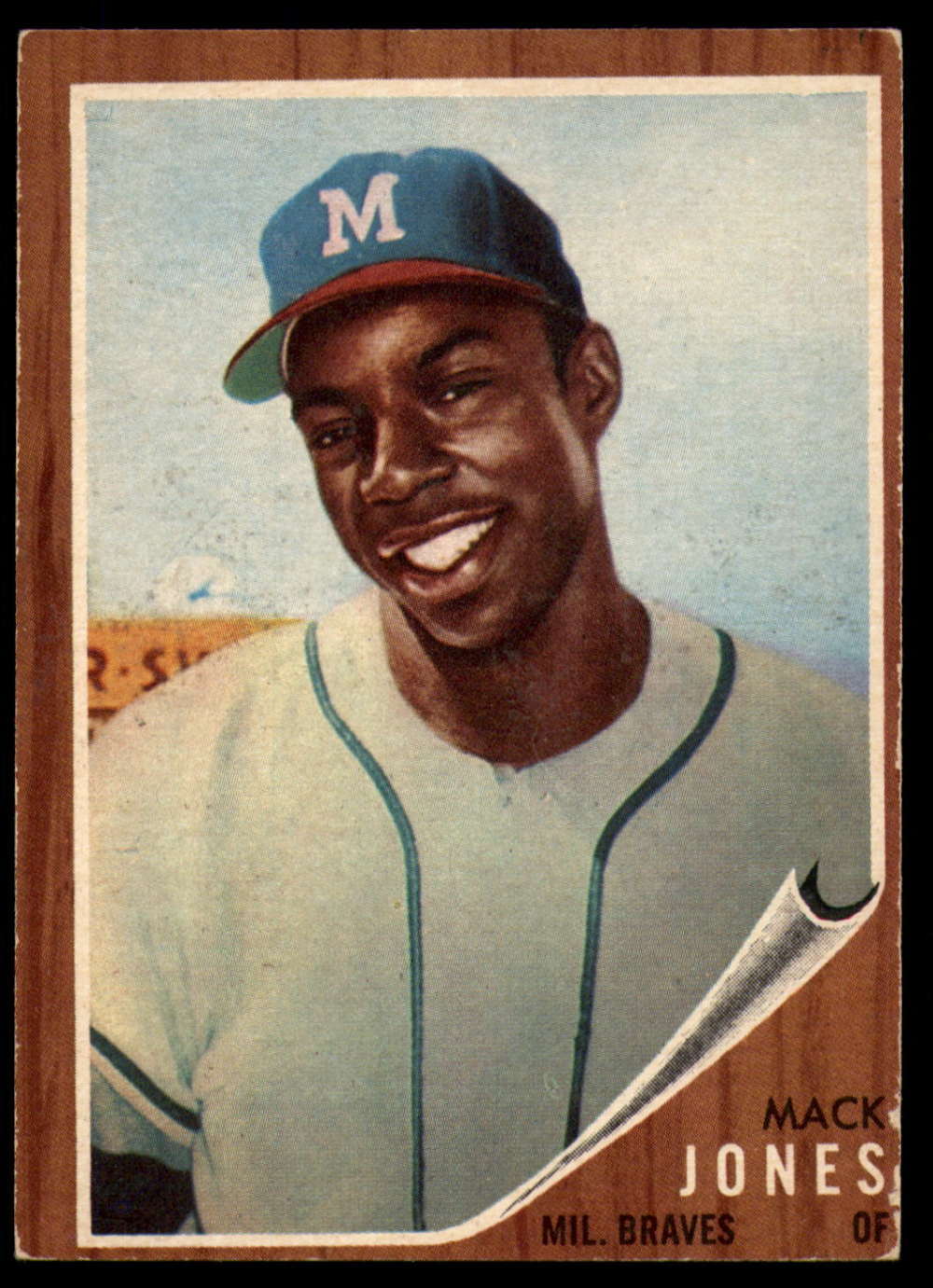 1962 Topps #186 Mack Jones Excellent RC Rookie Braves ID:169119 | eBay