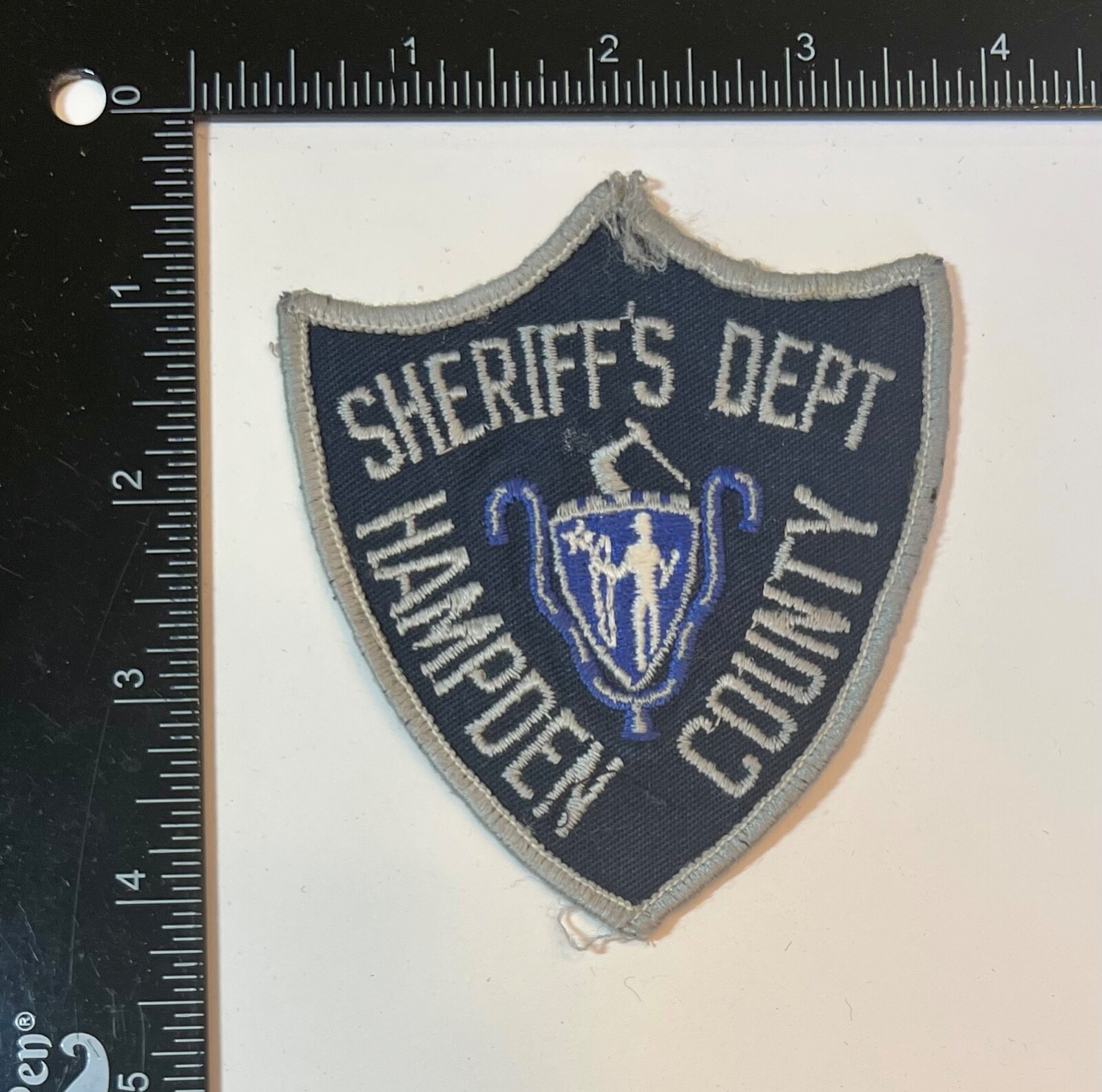 VINTAGE OBSOLETE Hampden County Massachusetts MA Sheriff Police Department Patch | eBay