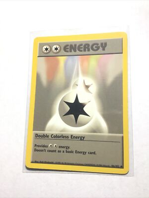 DOUBLE COLORLESS ENERGY - 96/102 - Base Set - Pokemon Card - PL | eBay