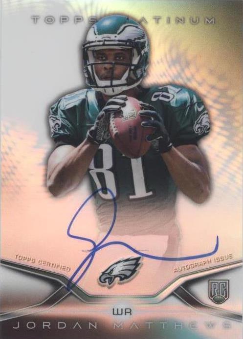 2014 Topps Platinum - Autograph Rookie Refractor Jordan Matthews #12 ...