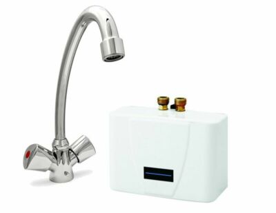 INLINE 5.5kW small Electric Hand Wash Instant Water Heater vented tap ...