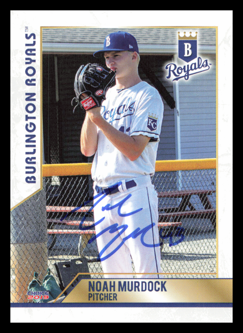 2019 Burlington Royals NOAH MURDOCK Signed Card autograph auto | eBay