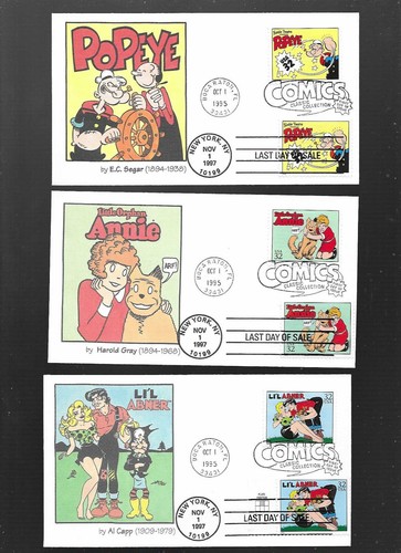 US FDC FIRST DAY COVERS CLASSIC COMICS 1997 SET OF 20 BY FLEETWOOD | eBay