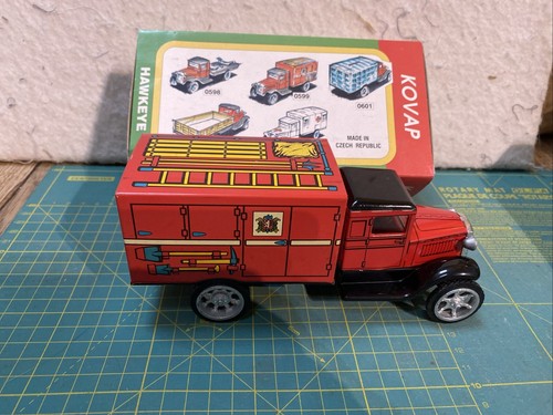 Kovap Tinplate Metal Hawkeye Truck 1:32 Scale Boxed 0599 Fire Engine | eBay