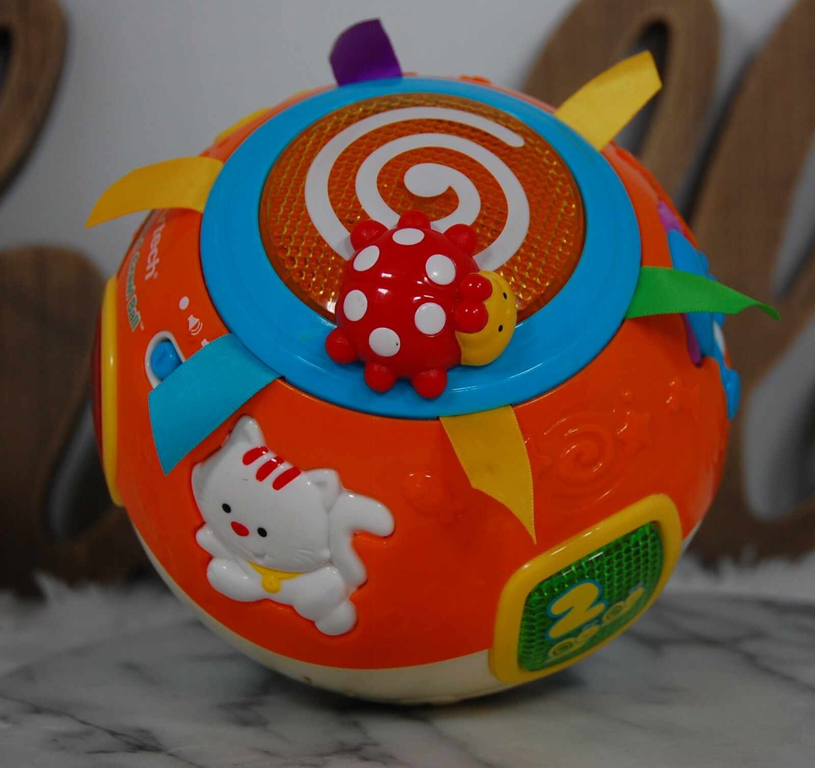 Vtech Move and Crawl Colorful Baby Self Rolling Music Light up Learning ...