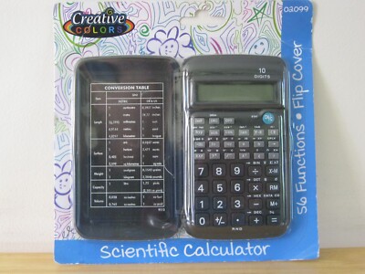 Creative Colors Scientific Calculator Model 02099 Flip Cover 56 ...