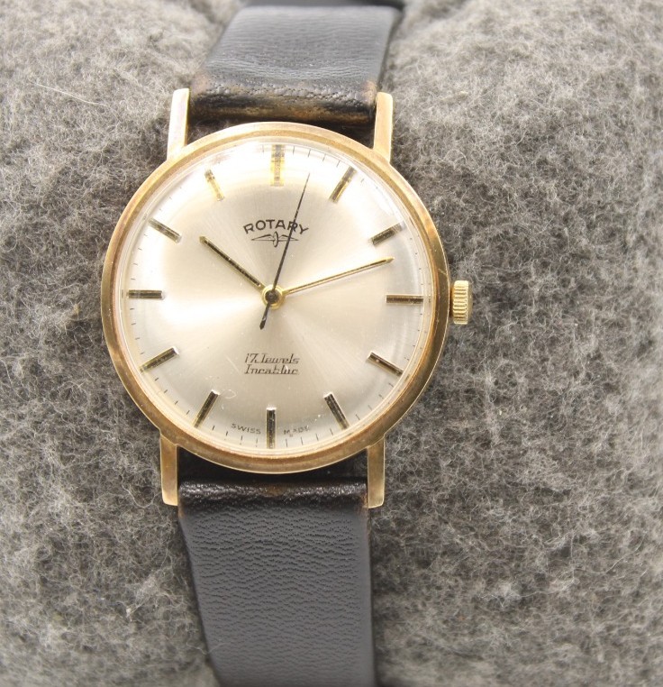 Vintage ROTARY .375 9ct YELLOW GOLD Case Swiss Made Mechanical ...