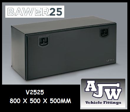 BAWER V2525 STEEL TOOLBOX BLACK 800MM STORAGE BOX SIDE LOCKER HGV TRUCK ...