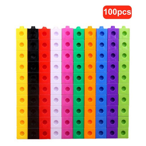 100 Piece Math Counters Toys Early Educational Toy Number Blocks for ...