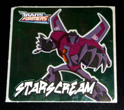 RARE 2009 Autobots "TRANSFORMERS Animated" Decepticon STARSCREAM Foil ...
